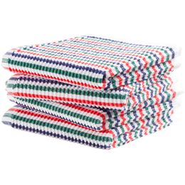 Sp&uuml;ltuch DDDDD, B:30cm L:30cm, bunt, 100% Baumwolle, Geschirrt&uuml;cher, "Fun, 30x30 cm, aus 100% Baumwolle", mit luxuri&ouml;ser Rippenstruktur und optimale