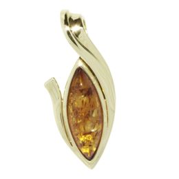 OSTSEE-SCHMUCK Damen Kettenanh&auml;nger "OSTSEE-SCHMUCK Anh&auml;nger Gleiter-Rikke Anh&auml;nger Gleiter-Rikke", 37 x 16mm, Gelbgold 333, 6,8 g, gelb, Gelbgold
