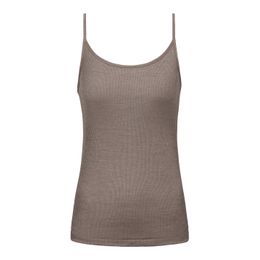 Mey Damen Unterhemd "Wool Love", Gr. XXSdeep taupe, Obermaterial: 70% Schurwolle, 30% Seide, Unterhemden, schmale Passform, Merino-Schurwolle, wärmend