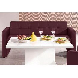Sitzbank, B:182cm H:82cm T:68cm, rot, exxpo - SOFA FASHION, Carabu (50%Polyester, 35%Polyacryl, 15%Polyamid), Esszimmer, Sitzb&auml;nke, "Barista