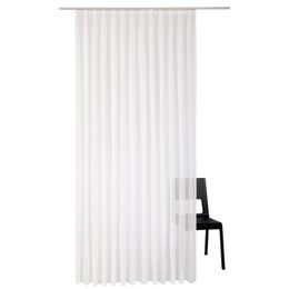 Gardine WIRTH, B:450cm H:174cm, wei&szlig;, Polyester, Wohnzimmer, Gardinen, "Audrey", Store mit FB 1:3 nach Ma&szlig;