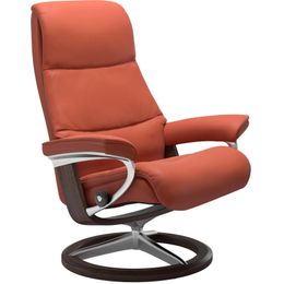 Relaxsessel stressless, B:82cm H:109cm T:81cm, rot, Leder BATICK: BATICK ist ein leicht korrigiertes, durchgef&auml;rbtes und genarbtes M&ouml;belleder, bei