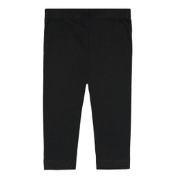 STACCATO M&auml;dchen Caprileggings, schwarz, Basic, Gr. 104, unifarben, Oberstoff: 95% Baumwolle, 5% Elasthan., Hosen, Kleinkinder