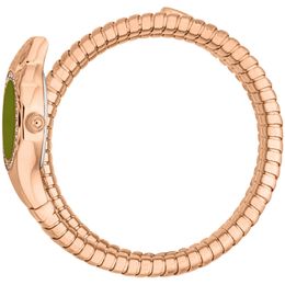 Damen Quarzuhr "Signature Snake", rosa, JUST cavalli time, Armbanduhren, Armbanduhr, Damenuhr, Edelstahlarmband, analog, Kristallsteine