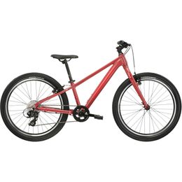 KROSS Kinderfahrrad "Kinder-MTB Lea Jr 1.0", 30cm, 24 Zoll (60,96cm) hinten: 24 Zoll (60,96cm), rot, Fahrr&auml;der