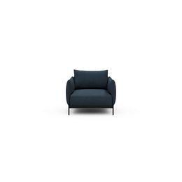 Sessel TENKSOM, B:100cm H:68cm T:100cm, blau, Wohnzimmer, Sessel, "Kayto, Relaxsessel, Polstersessel", Bez&uuml;ge wechselbar, hoher Sitzkomfort, robuste