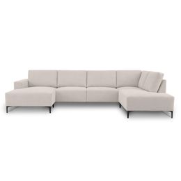 Wohnlandschaft Home Affaire, B:333cm H:85cm T:198cm, beige, 100% Polyester, Sofas, "Tournon U-Form, XXL Sofa, Breite 333 cm, Webstoff, Chenille",
