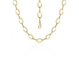 Firetti Damen Charm-Kette "Schmuck Geschenk Gold 585, Langankerkette, ca. 10 mm breit", 50, Gelbgold 585, B: 10mm, gold, Gelbgold 585, B:10mm,