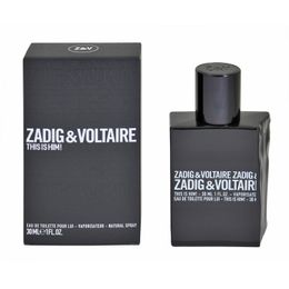 Zadig & Voltaire Herren Eau de Toilette "This is Him", 30ml, schwarz, ZADIG & VOLTAIRE, Parf&uuml;ms, mit verf&uuml;hrerischer Kopfnote