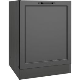 Unterschrank KOCHSTATION, B:60cm H:82cm T:60cm, grau, Holzwerkstoff, MDF, K&uuml;che, Schr&auml;nke, "KS-Lana", Breite 60 cm