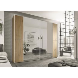 Schwebet&uuml;renschrank STAUD, B:298cm H:222cm T:68cmartisan eiche, Holzwerkstoff, Schr&auml;nke, "Sonett 220, Made in Germany", mit vier verschiedenen