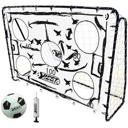 BEST Sporting Fußballtor "Fußballtor TAKTIK", B/H/L: 213cm x 152cm x 60cm, 1 Stk., schwarz-weiß, Sport-Tore