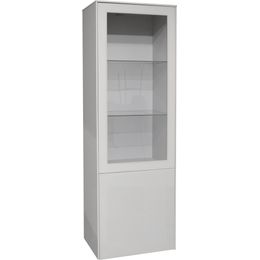 M&auml;usbacher Standvitrine M&Auml;USBACHER, B:61cm H:179cm T:42cm, grau, Schr&auml;nke, "Imola TOPSELLER", M&auml;usbacher Vitrine mit Glas- und Holzt&uuml;r