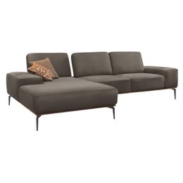 Ecksofa W.Schillig, B:299cm H:88cm T:178cm, braun, Longlife Xtra-Leder Z73: Naturwalkleder der Luxusklasse aus den erlesensten Rohh&auml;uten. Hautst&auml;rke