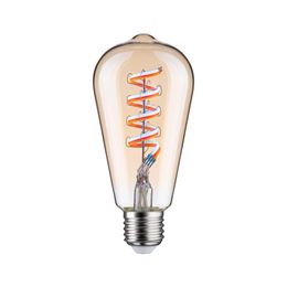 Paulmann LED-Leuchtmittel "Smart Filament ST64 470lm 2200K-6500K gold 230V", L:14cm &Oslash;:6,4cm, gold, Leuchtmittel