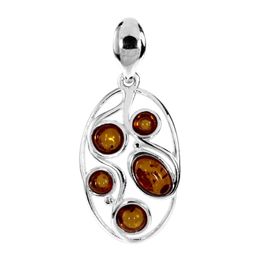OSTSEE-SCHMUCK Damen Kettenanh&auml;nger "OSTSEE-SCHMUCK Anh&auml;nger Cailin Anh&auml;nger Cailin", 32 x 14mm, Silber 925 (Sterlingsilber), 2,3 g, wei&szlig;, Silber 925