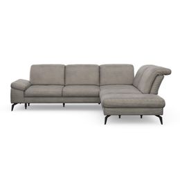 Sit & More Ecksofa SIT & MORE, B:303cm H:84cm T:244cm, grau, 95% Polyester, 5% Polyamid, Wohnzimmer, Sofas, "Cabana L-Form", Ottomane, wahlweise mit