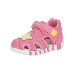 Geox Kinder Klettschuh "Geox Sandalen Lederimitat/Mesh", Gr. 25, rosa, Lederimitat, Textil, Schuhe