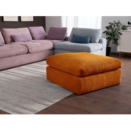 Hocker Alina, B:98cm H:46cm T:98cm, braun, Cord GCT (92% Polyester, 8% Nylon), Wohnzimmer, Hocker, "Sandy", 98 cm breit und 98 cm tief