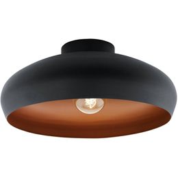 Eglo Deckenleuchte "MOGANO", 1, &Oslash; 40 H: 17cm, 1 Stk., schwarz, Wohnzimmer, Leuchten, Deckenleuchte Industrial, Vintage, Flurlampe Decke mit E27