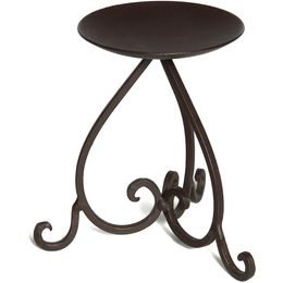 AMBIENTE HAUS Kerzenst&auml;nder "Kerzenst&auml;nder aus Eisen - (H) 14 cm", B/H/T: 14cm x 14cm x 14cm, schwarz, Kerzenhalter