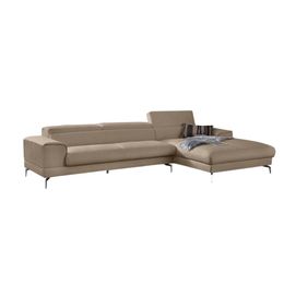 Ecksofa W.Schillig, B:343cm H:70cm T:193cm, braun, Longlife Xtra-Leder Z59: Glattleder mit modischer Pr&auml;gung. Hautst&auml;rke 0, 9 - 1, 1 mm, Wohnzimmer,