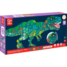 HAPE Kinder Konturenpuzzle "Dinosaurier", blau, Papier, Pappe, B:100cm T:28cm, Puzzles