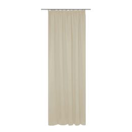 Vorhang WIRTH, B:142cm H:145cm, beige, Polyester, Wohnzimmer, Gardinen, "Dim out", nach Ma&szlig;
