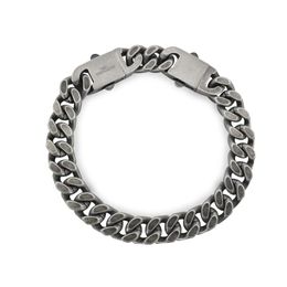 Fynch-Hatton Herren Armband "Schmuck Edelstahl Armkette The Chunky Chain", 18,5cm, Edelstahl, braun, Edelstahl, Armbänder