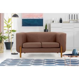 2-Sitzer Home Affaire, B:160cm H:76cm T:88cm, rosa, Sofas, "Gaut", 2-Sitzer