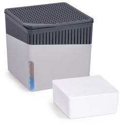 Luftentfeuchter Wenko, B:16,5cm H:15,7cm T:16,5cm, grau, Luftentfeuchter, "Cube", 1000 g