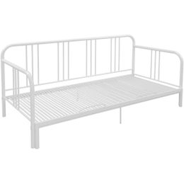 Metallbett OTTO HOME, B:94cm H:94cm L:207cmwei&szlig;, wei&szlig;, wei&szlig;, Betten, "Trento Bett Bettgestell Bestseller Doppelbett Ausziehbett", Daybett mit