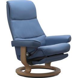 Relaxsessel stressless, B:79cm H:109cm T:77cmlazuli blau batick, Leder BATICK: BATICK ist ein leicht korrigiertes, durchgef&auml;rbtes und genarbtes