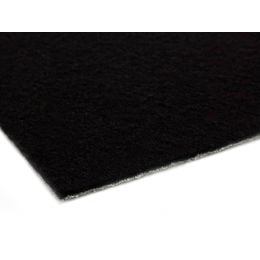 L&auml;ufer, B:200cm H:2,6mm L:1.700cm, schwarz, PRIMAFLOR-IDEEN IN TEXTIL, Polypropylen (PP), Flur, Teppiche, "PODIUM, Made in Belgium", Breite 200 cm,