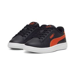 Puma Kinder Sneaker "Smash 3.0 Sneakers Kinder", Gr. 28, schwarz, Obermaterial: Leder, Synthetik, Textil; Futter: Textil; Innensohle: Textil;