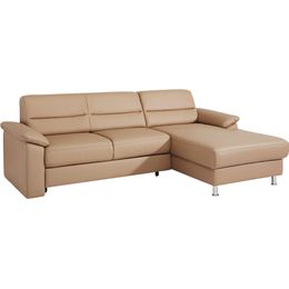 Sit & More Ecksofa SIT & MORE, B:251cm H:85cm T:165cm, braun, NaturLeder;Luxus-Microfaser (100% Polyester);Softlux-Kunstleder;Primabelle-Microfaser (100%