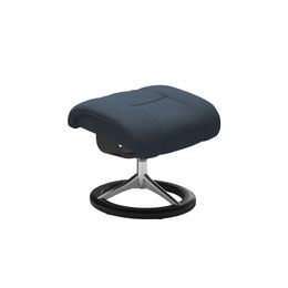 stressless "Reno" Set, Relaxsessel mit Hocker, mit Hocker, mit Signature Base, Gr&ouml;&szlig;e S, M & L, Gestell Schwarz