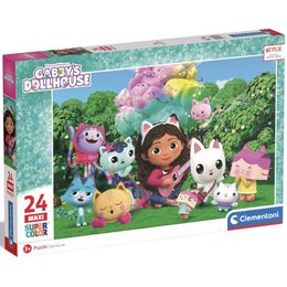 Clementoni Jungen Puzzle "Supercolor, Maxi Gabby's Puppenhaus - mit 24 Maxi-Teilen", bunt, B:62cm H:42cm, Puzzles, Made in Europe