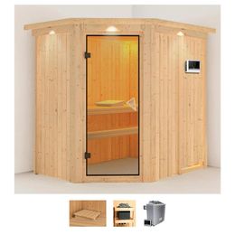 Karibu Sauna "Clara", Saunaofen, externe Steuerung, 9 kW, beige, Saunen, Ofen 9 KW externe Strg easy