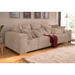 Big-Sofa Home Affaire, B:290cm H:80cm T:118cm, beige, Luxus-Microfaser (100% Polyester);Luxus-Microfaser Lederoptik (100% Polyester), Sofas,
