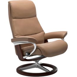 stressless Relaxsessel "View" mit Signature Base, Gr&ouml;&szlig;e M,Gestell Braun