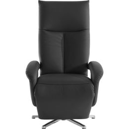 Sit & More TV-Sessel SIT & MORE, B:74cm H:117cm T:85cm, schwarz, Sessel, "Tycoon mit Kopfteilverstellung und 360 Drehfunktion", wahlweise manuell oder