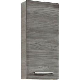 H&auml;ngeschrank SAPHIR, B:30cm H:70cm T:20cm, grau, Spanplatte, Badezimmer, Schr&auml;nke, "Quickset 916 Wand-Badschrank 30 cm breit mit 1 T&uuml;r, 2