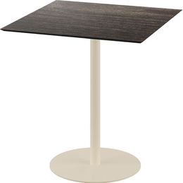 Klapptisch Essentials, B:70cm H:73,2cm T:70cm, beige, Pulverbeschichteter Stahl, Garten, Tische, "Urban", in verschiedenen Ausführungen