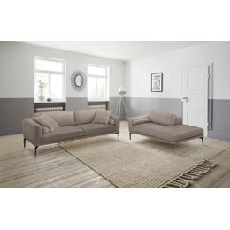 Polstergarnitur Egoitaliano, H:95cm T:97cm, beige, Sitzm&ouml;bel-Sets, "Masu, Design trifft sensationellen Sitzkomfort", H&ouml;he der R&uuml;ckenkissen und
