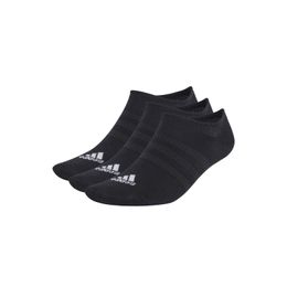 Herren Sneakersocken "Socken Thin No-Show 3er Pack", adidas originals, Gr. 40, schwarz, Obermaterial: 57% Baumwolle CO. 37% Polyester PES. 3%