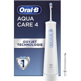 Oral-B Munddusche "AquaCare 4", weiß, B:6cm H:25,3cm T:8cm, Mundduschen, Kabellose mit Oxyjet-Technologie