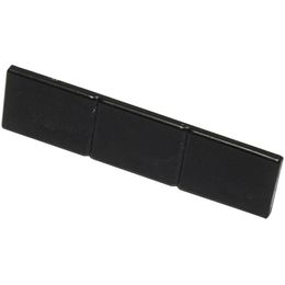 Gardinenstangen-Endst&uuml;ck Gardinia, B:1,5cm L:5,5cm, schwarz, Gardinenstangenendst&uuml;cke, "3-l&auml;ufig", Serie Fl&auml;chenvorhang-Technik Atlanta 3-l&auml;ufig