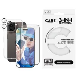 Displayschutzglas "3-in-1 Protection, Glass, Case, Lenscover", B:11cm H:2,5cm T:19,5mm, transparent, CARE BY PANZERGLASS, Displayfolien,