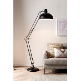 Salesfever Stehlampe "Jack", 1, H: 173cm, 1 Stk., schwarz, Wohnzimmer, Leuchten, gefertigt aus Stahl